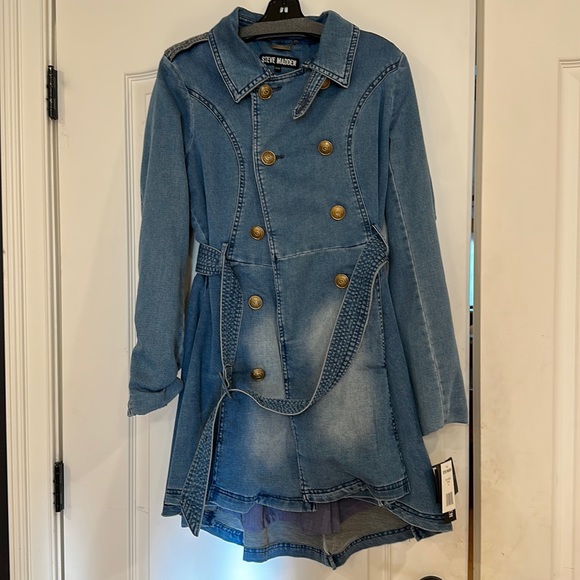 Steve Madden | Jackets & Coats | Nwt Steve Madden Double Breasted Jean ...